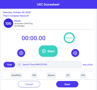 UKC Nosework Scorsheet – My K9 Trial